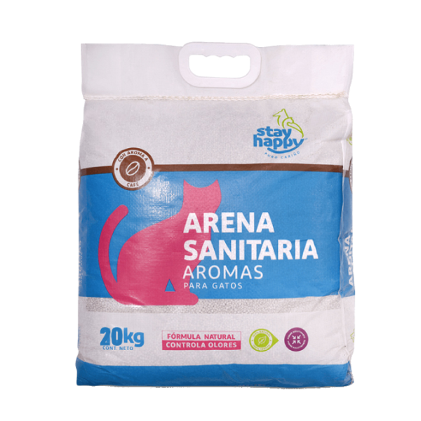 Arena Sanitaria Stay Happy Aroma Cafe 20Kg | La ponderosa | Todo por tu ...